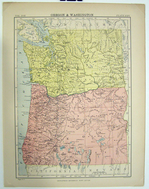 Antique Washington State and Pacific Northwest Maps